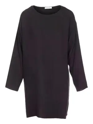 THE ROW Boat-neck Long-sleeved Blouse - Black