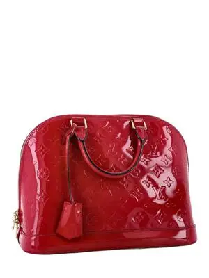 LOUIS VUITTON Alma Handbag Monogram Vernis Pm - Pink