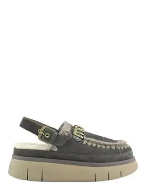 Mou Bounce Clog With Back Strap - Grey