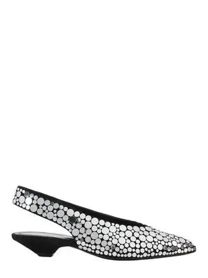 SERGIO ROSSI 25mm Studded Slingback Sandals - Silver