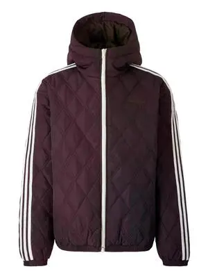 WALES BONNER Quilted Stripe Technical Zip Jacket - Purple