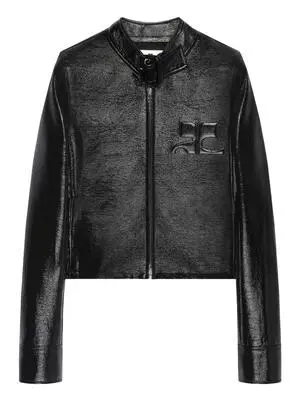 COURREGES Logo-embossed Jacket - Black