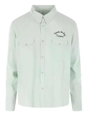 Visvim Logo- Embroidered Shirt - Green