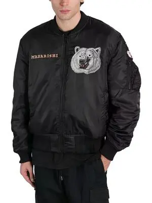 MAHARISHI Zip-up Bomber Jacket - Black