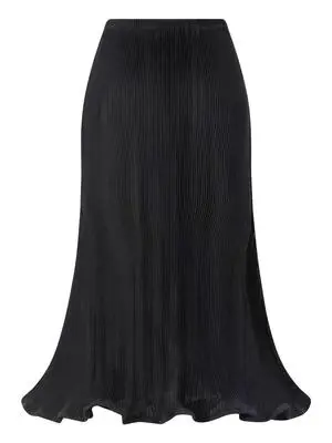 MELITTA BAUMEISTER Zigzag-hem Pleated Skirt - Black