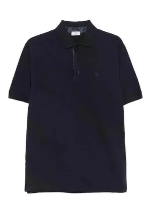 Etro Logo-embroidered Polo Shirt - Blue