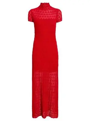 Proenza Schouler Textured Knit Midi Dress - Red