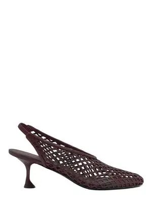 Proenza Schouler Perforated Slingback Pumps - Brown