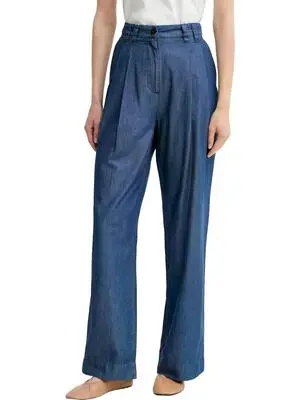 Marc O'polo Pleated Trousers - Blue