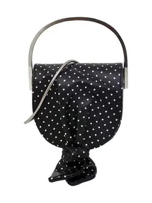 AQUAZZURA Micro Bow Tie Tote - Black