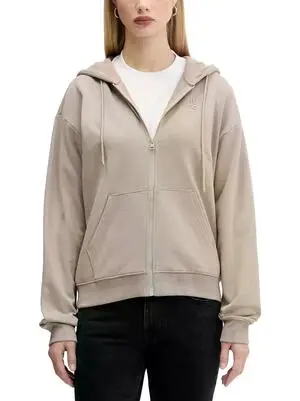 Hugo Zip Hooded Sweatshirt - Neutrals