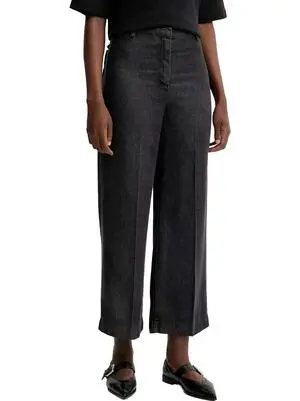 SESSUN Cropped Trousers - Black