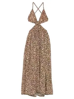 Zimmermann Wanderlust Braid-trim Midi Dress - Brown