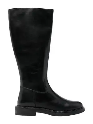 Geox Serilda Leather Boots - Black