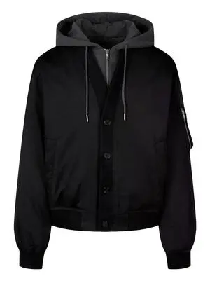 STUDIO TOMBOY V-neck Bomber Jacket - Black