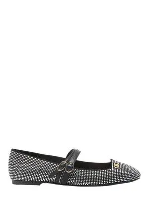 Liu Jo Brigitte Rhinestone-embellished Ballet Flats - Black