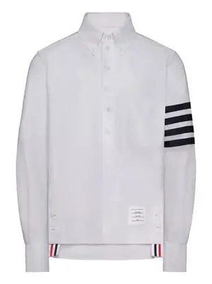 Thom Browne 4-bar Oxford Polo Shirt - White