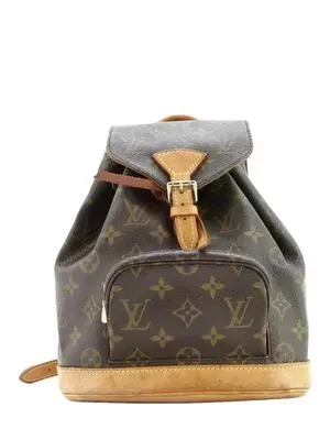 LOUIS VUITTON Vintage Montsouris Monogram Canvas Pm Backpack - Brown