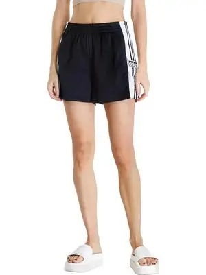 Adidas Side Stripe Button Shorts - Black