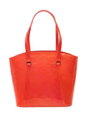 LOUIS VUITTON 2012 Monogram Vernis Avalon Mm Tote Bag - Red