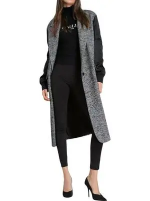 GAELLE Herringbone Sleeve Coat