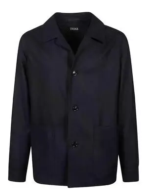 Zegna Button-up Shirt Jacket - Black