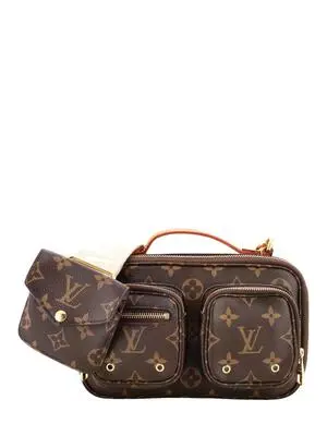 LOUIS VUITTON Utility Monogram Canvas Crossbody Bag - Brown