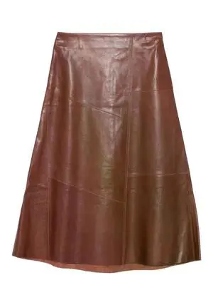 ARMA Panelled Midi Skirt - Brown