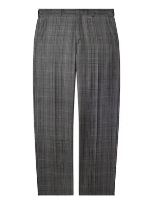 PAUL SMITH Check Pleated Trousers