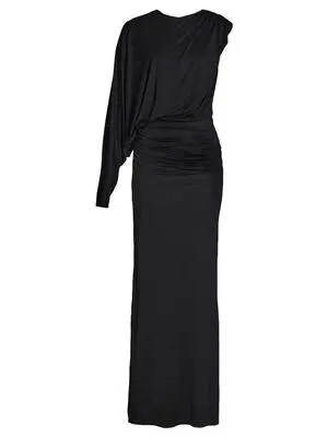 AXEL 113 Aman Single-sleeved Maxi Dress - Black