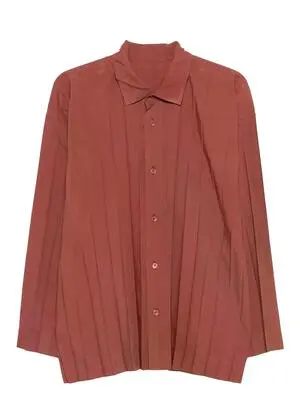 Issey Miyake Pleated Shirt - Brown
