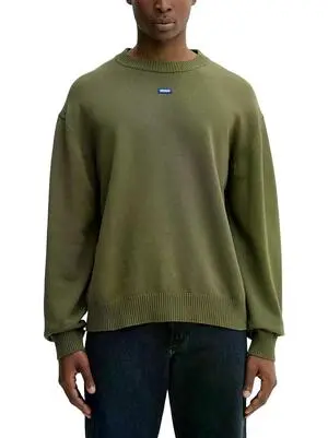 Hugo Logo-patch Sweater - Green