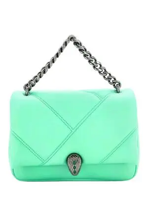 BVLGARI Serpenti Cabochon Mini Shoulder Bag - Green