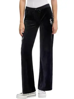 Juicy Couture Drawstring-fastening Embellished Track Pants - Blue