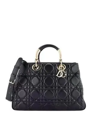 DIOR Lady 95.22 Embossed Leather Large Tote Bag