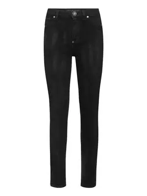 Philipp Plein Stretch-cotton Jeans - Black