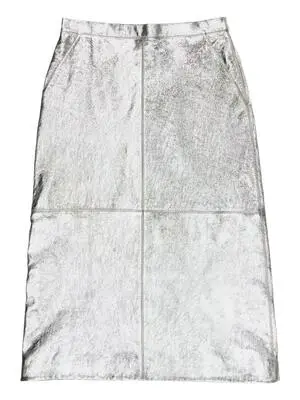 BIMBA Y LOLA Panelled Suede Midi Skirt