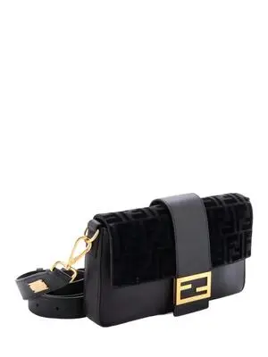 Fendi X Jackson Wang Baguette Convertible Belt Bag - Black