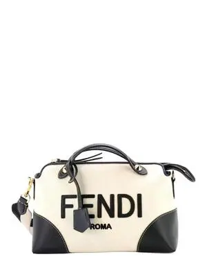 Fendi Logo The Way Satchel - Neutrals