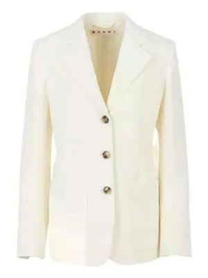 Marni Single-breasted Blazer - White