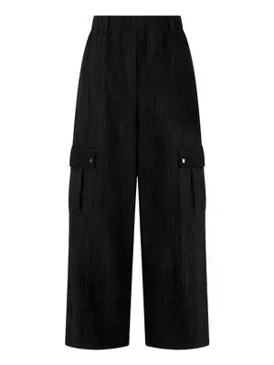 STUDIO TOMBOY Corduroy Cargo Trousers - Black