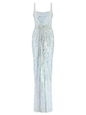 Jenny Packham Chrissy Embellished Dress - Blue