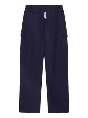 Gcds Cotton Cargo Pants - Blue