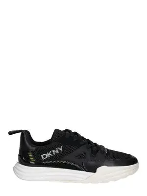 Dkny Zanira Logo Lettering Sneakers - Black