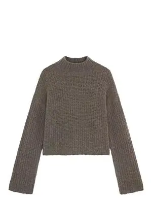 Loulou De Saison Mock-neck Jumper - Brown