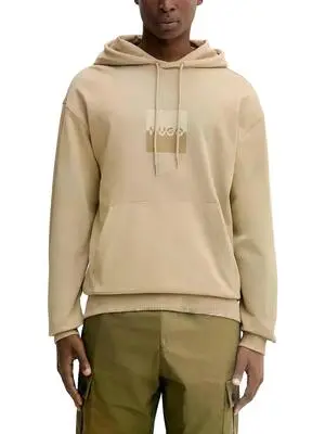 Hugo Logo-print Hoodie - Neutrals