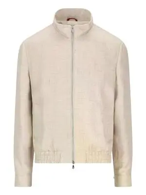 Brunello Cucinelli Zip-up High-neck Jacket - Neutrals