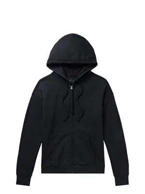 NILI LOTAN Brian Jersey Zip-up Hoodie - Black