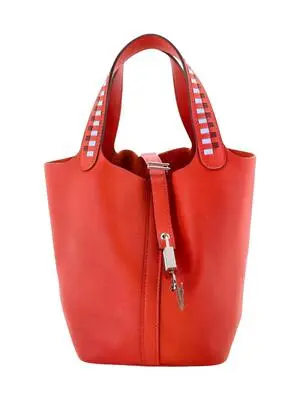 Hermès Picotin Lock Bag Tressage Epsom Pm - Blue