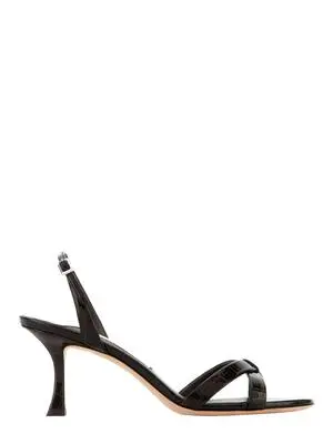 JIMMY CHOO 70mm Elsy Sandals - Brown